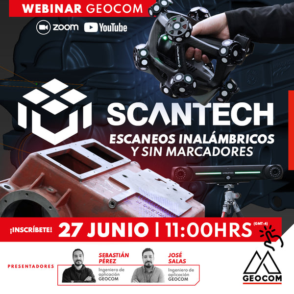 Webinar | Scantech: Escaneos inalámbricos y sin marcadores - Geocom