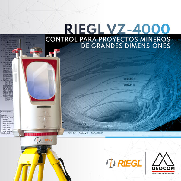 RIEGL VZ-4000 | Control para Proyectos Mineros de grandes dimensiones - Geocom