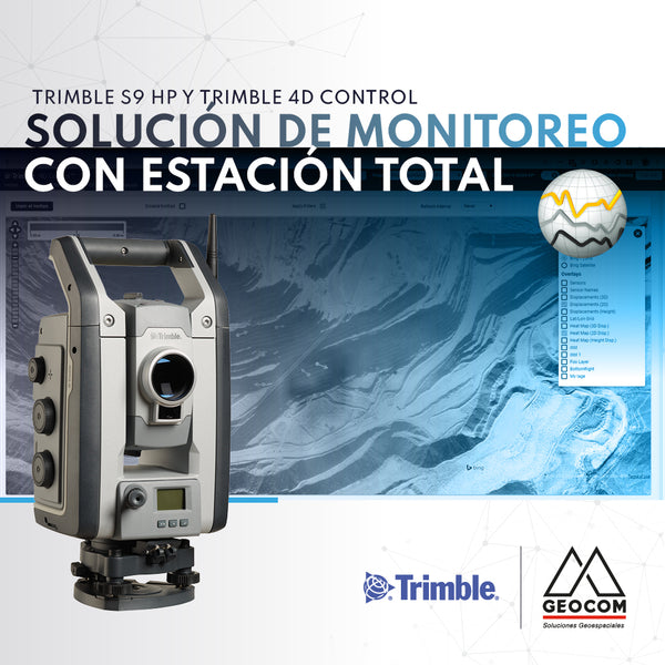 Solución de monitoreo con estación total | Trimble S9 HP y Trimble 4D - Geocom