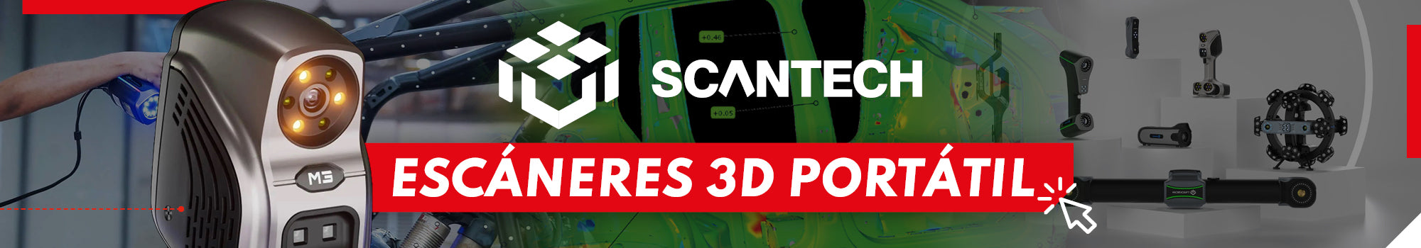 Scantech - Escáneres 3D Portátil - Geocom