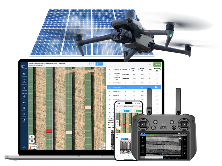 Drones con cámara térmica - Geocom